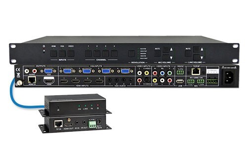 4K Rack-Mountable Multi-Input Video Switcher with HDMI, VGA, and Audio ...