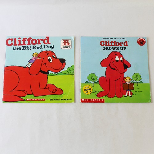 Lot Of 2 Clifford Books The Big Red Dog and Grows Up Norman Bridwell ...