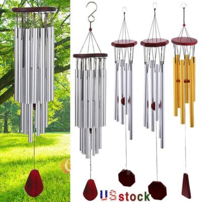 6 27 Tubes Large Wind Chimes Chapel Bells Metal Bell Outdoor Garden ...