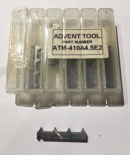 Advent Tool Carbide Thread Mill Inserts - ATM-410A4.5E2 - Qty. 6 - NEW ...
