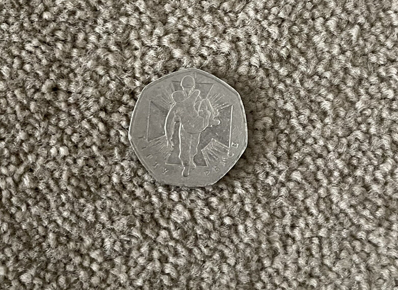 RARE Fifty Pence 50p Commemorative World War 2 ll Coin 2006 wounded ...