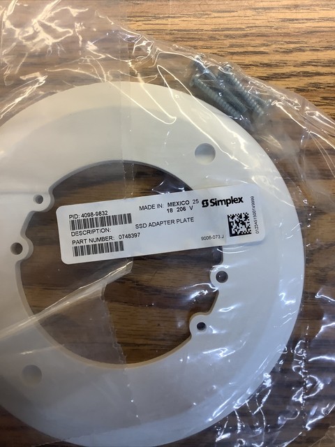 Simplex 4098-9832 White Trim Base Adapter Plate P/n 0748397 - for sale ...