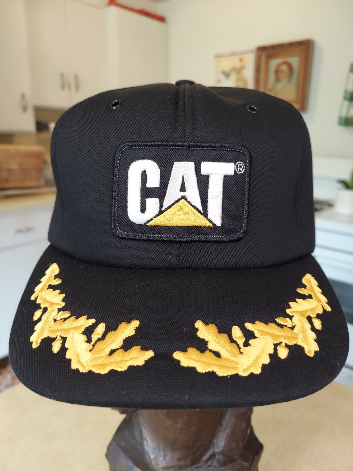 Caterpillar CAT Hat Vintage Patch Black Snapback Cyrk… - Gem