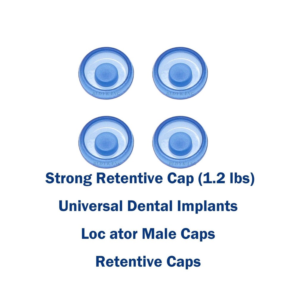 Implant Universal Retention Caps Set Insertion Extraction Tool Remove ...
