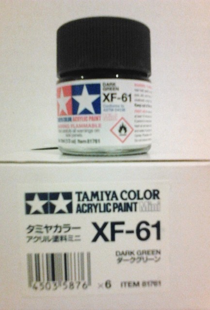 Tamiya Xf61 Dark Green Acrylic Model Paint 81761 Tam81761 for sale ...