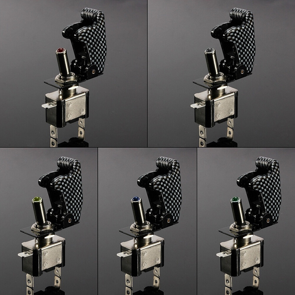 12V 20A Car Auto Cover LED Light SPST Toggle Rocker On/Off Switch ...