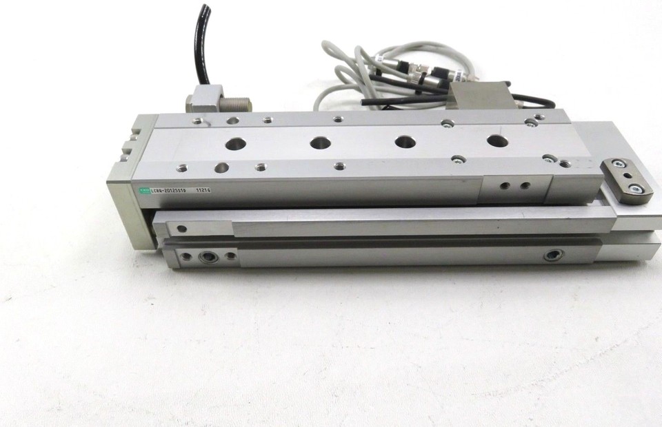 CKD LCRQ-20125S1D Linear Slide Cylinder LCR-Q-20-125 w/ CKD TOH Sensor ...