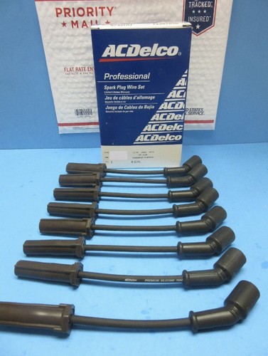 Genuine Ac Delco Spark Plugs & Wire Set 9748UU 41-162 Genuine | eBay