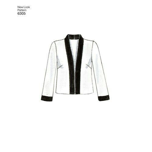 New Look Sewing Pattern 6305 Misses 10-22 Dress Princess Seam & Jacket ...