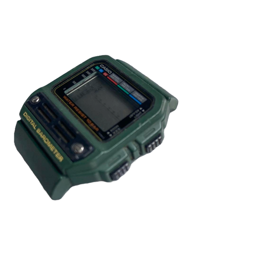 CASIO Digital Multifunction Wristwatch Vintage BAROMETER BM 100WJ Green ...