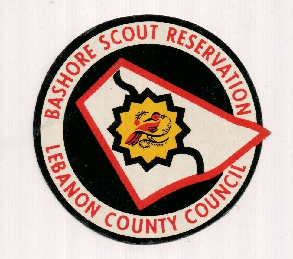 AI BSA, Camp Bashore Reservation Old Sticker, Lebanon County Cncl ...
