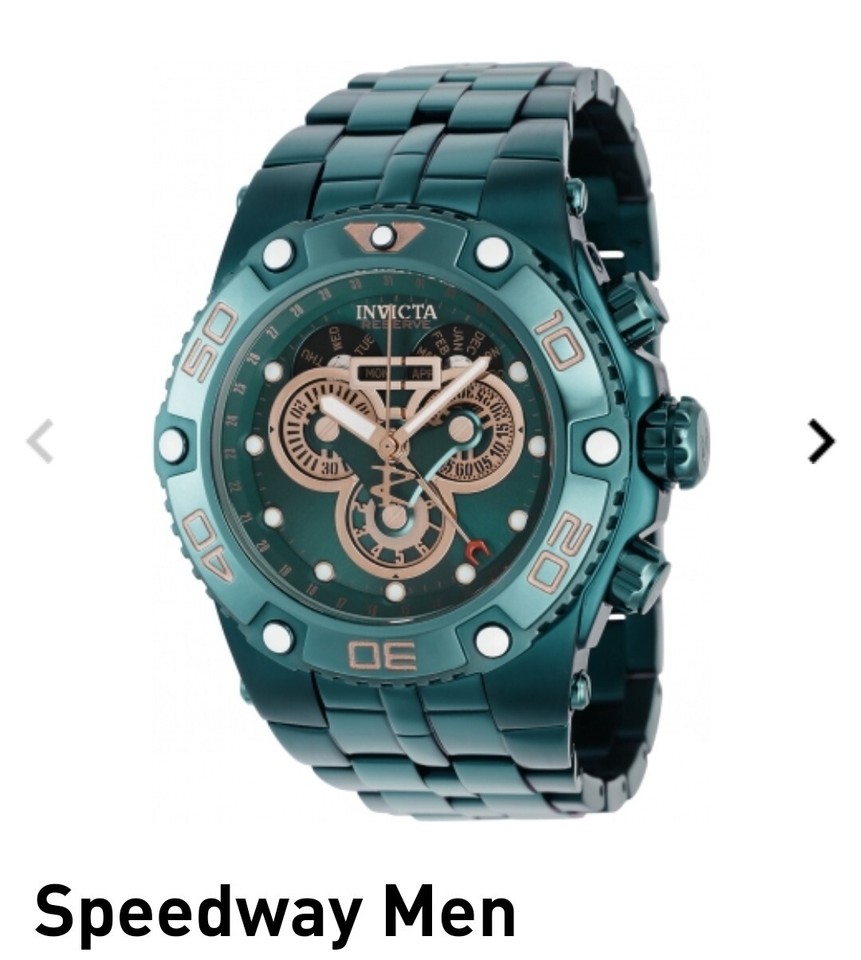 Invicta - Reserve Speedway Master Calendar GREEN LABEL Swiss 5040.F ...