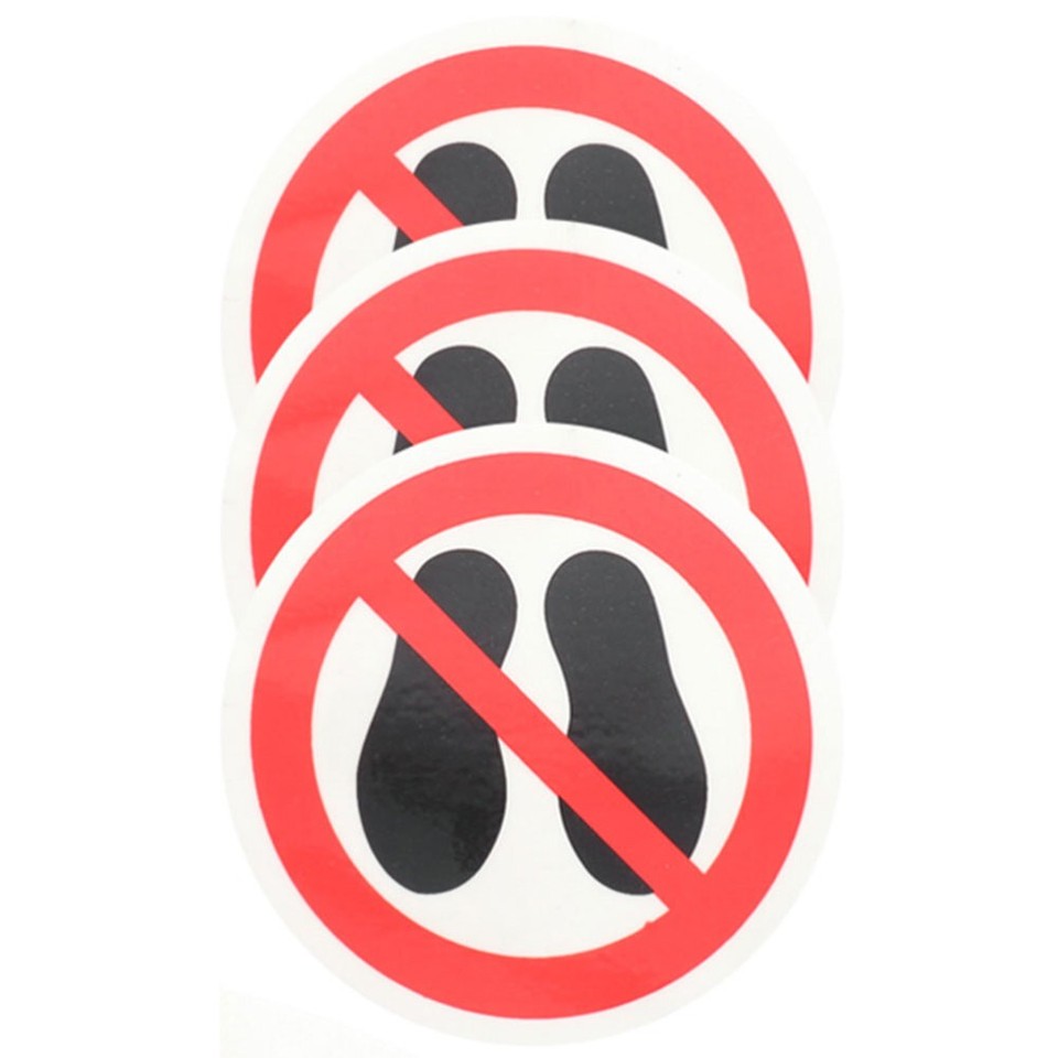 3PCS No Step Decal Do Not on Stickers Warning Tags Danger Signs Safety ...