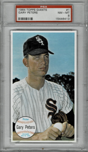 1964 Topps Giants Gary Peters #1 - Chicago White Sox - PSA 8 | eBay