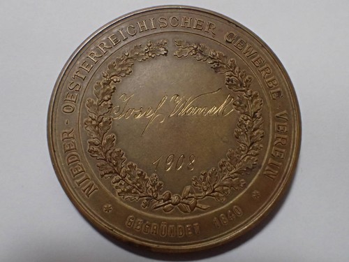 Austria Large Bronze Medal 1840 VEREINTE KRAFT MACHT STARK 43.21g ...