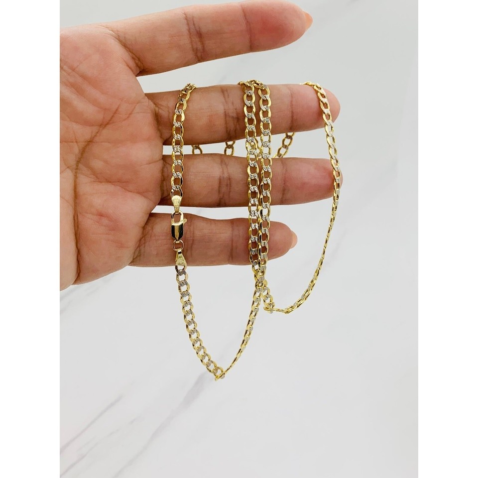 14k gold necklace and pendant horseshoe rooster ️ Cadena en oro 14k ...