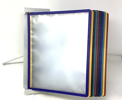 10 Page Plastic & Metal Catalog Display Rack Stand Holder READ DETAILS ...