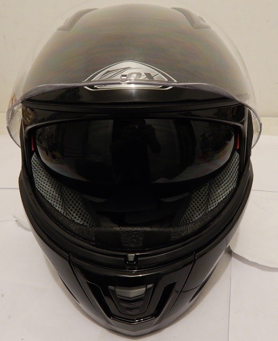 Motorcycle Helmet Zox Condor Modular with sunshield Black Large New | eBay