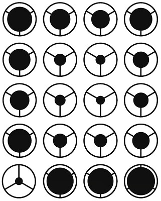 Microscope 32mm DF darkfield stop illumination filter set 20pcs | eBay