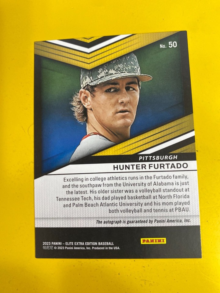 RS24233 2023 Elite Extra Edition Signatures #50 Hunter Furtado RC AUTO ...