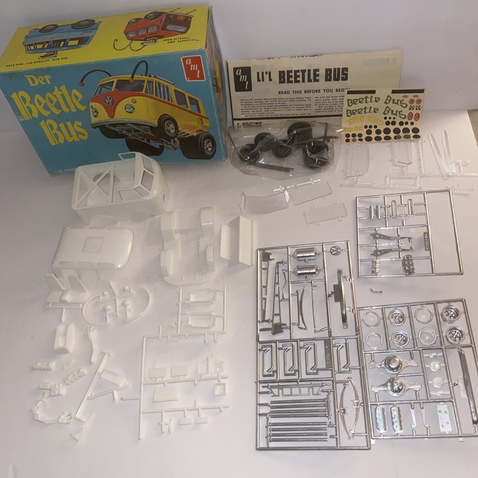 AMT Der Beetle Bus Plastic Model Kit /Lil Beetle bus Model kit as ...