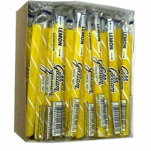 Gilliam Old Fashioned Candy Sticks -80ct- Lemon - Nostalgic Hard Candy ...