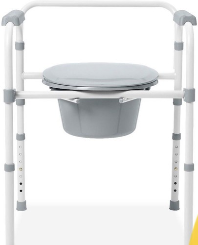 Medline Guardian Steel Folding Bedside Commode G1-200X1 Brand NEW ...