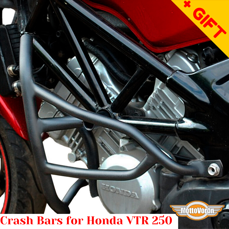 For Honda VTR 250 crash bars VTR250 engine guard, Bonus | eBay
