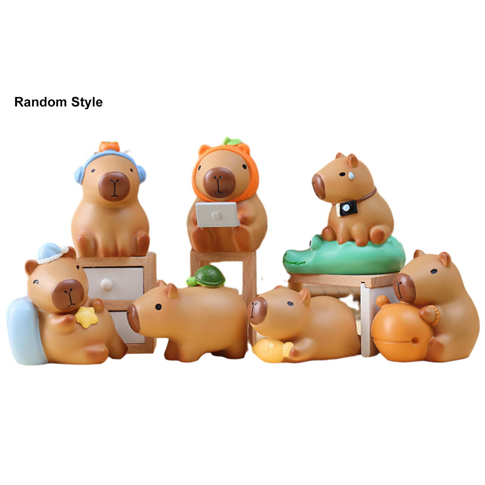 Capybara Statue Capybara Figurine Cartoon Capybara Resin Ornament Shape ...