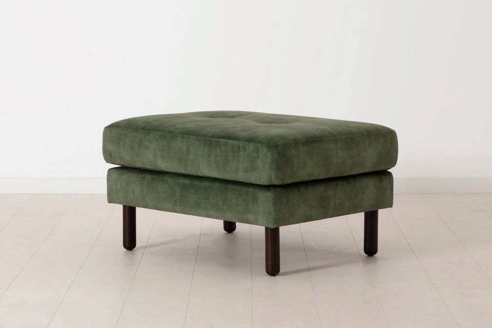 Swyft Model 04 Ottoman Mottled Velvet Conifer RRP £499 | eBay UK