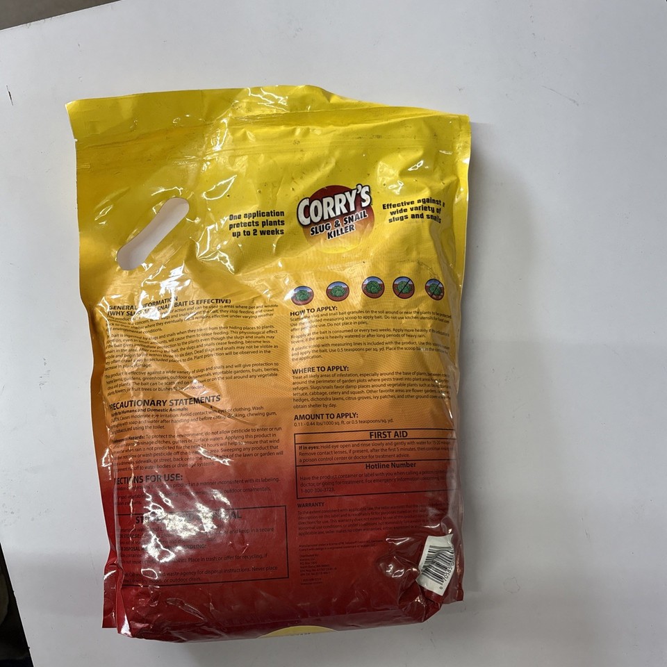 Corry's 8 Lb Slug and Snail Killer Pet Safe New… | eBay