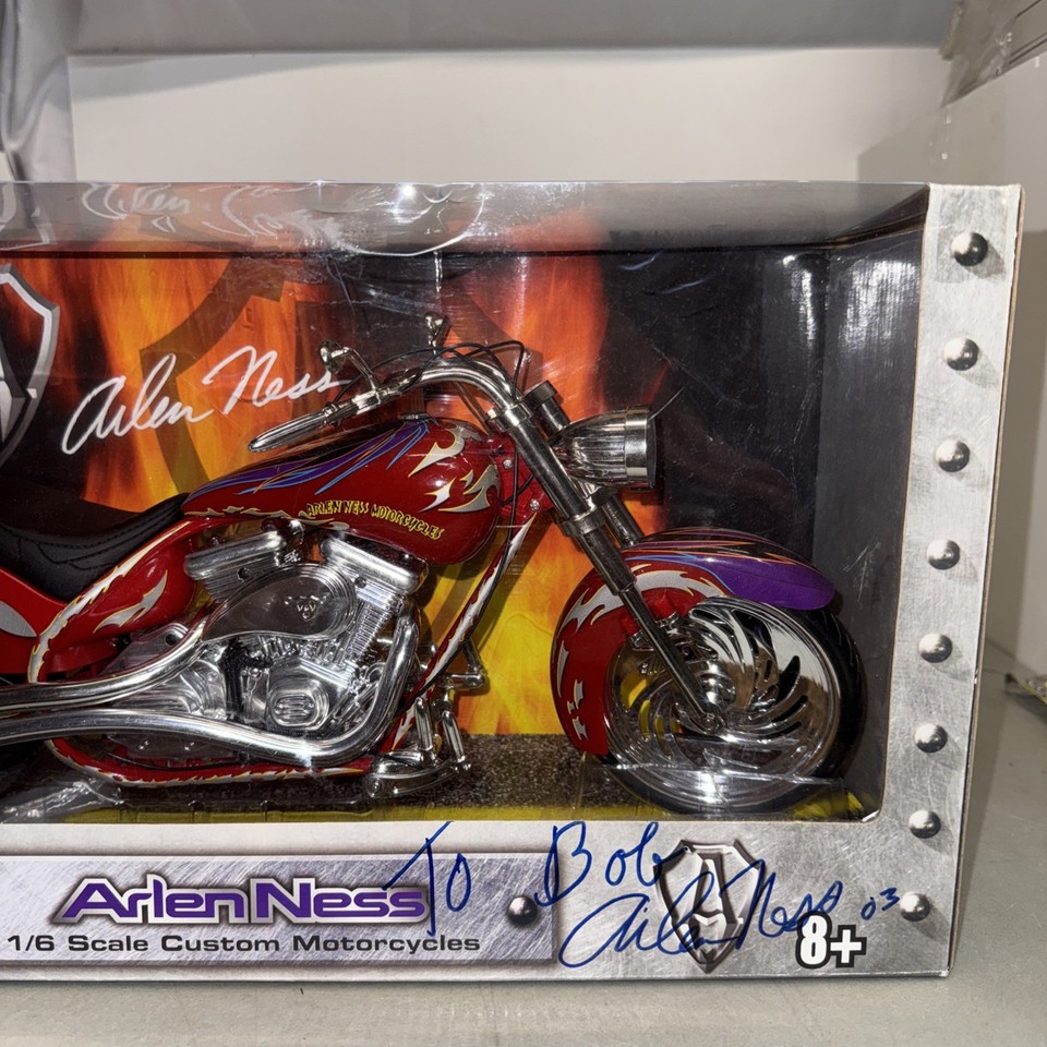 Iron Legends Signed By ARLEN NESS 1/6 Scale CUSTOM MOTORCYCLES Red ...