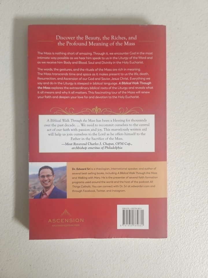 A Biblical Walk Through the Mass: - Paperback, by Edward Sri | eBay
