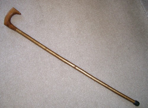 New Craftsman Hand Made Wood Handle Hazel Shank Walking Stick 72H | eBay UK