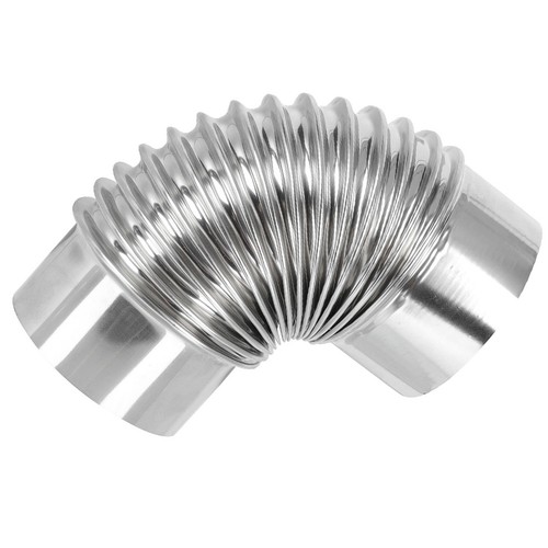 Flexible Stainless Steel Elbow Chimney Flue Stove Pipe Heating | eBay ...
