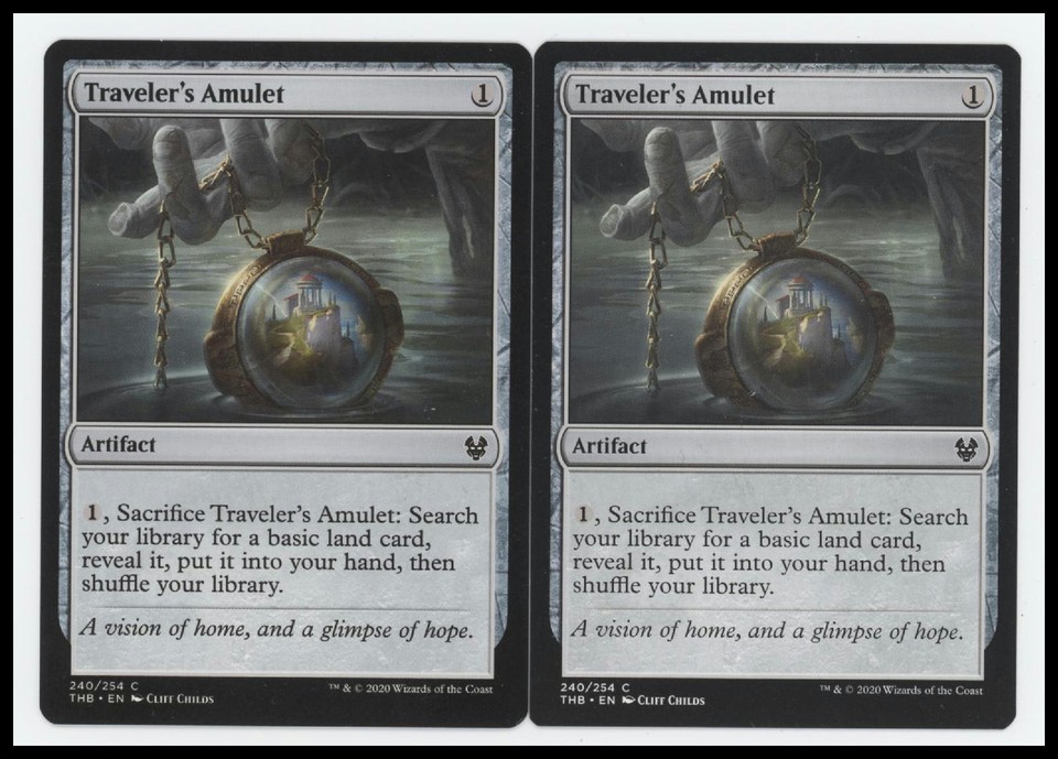 Traveler's Amulet x2 #240 Theros Beyond Death MTG Near Mint Common | eBay