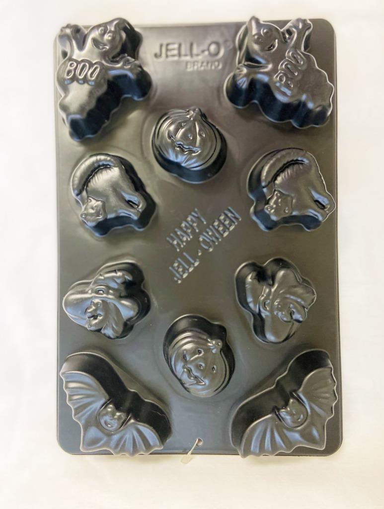 Vintage 1998 Jell-O Creepy Halloween Jigglers 2 Plastic Trays New w ...