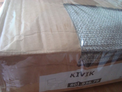 IKEA KIVIK COVER for KIVIK Chaise Longue Teno Light Grey Slipcover 801. ...