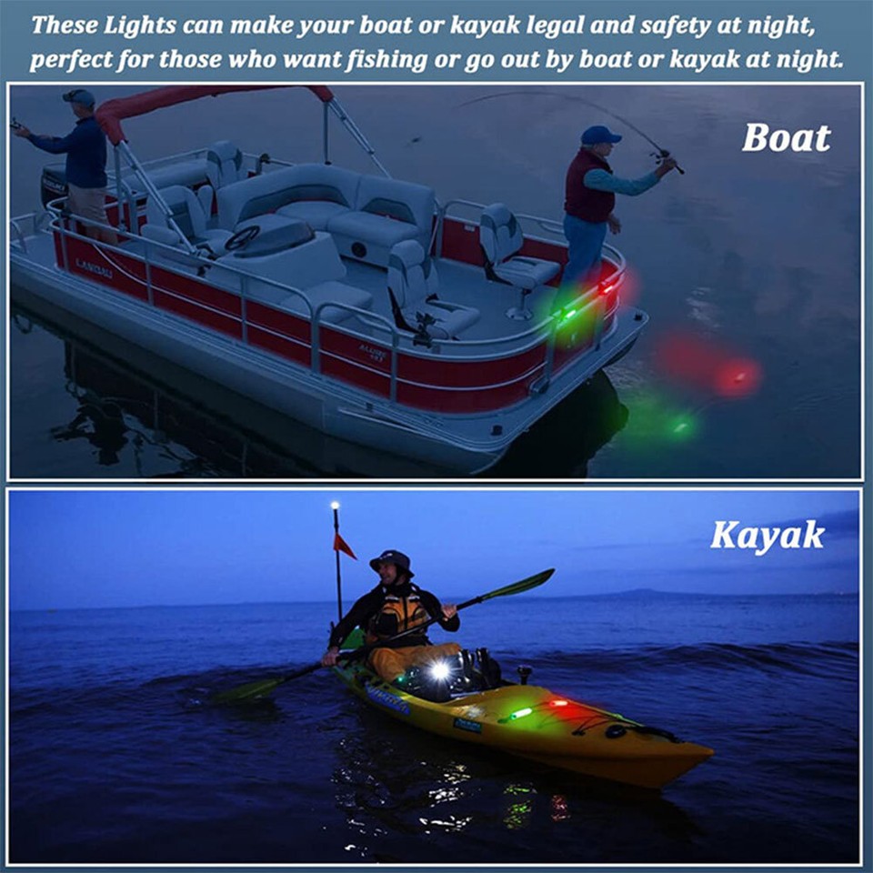 LED Boat Navigation Light 4 Modes Sailing Signal Lamp for Night ...