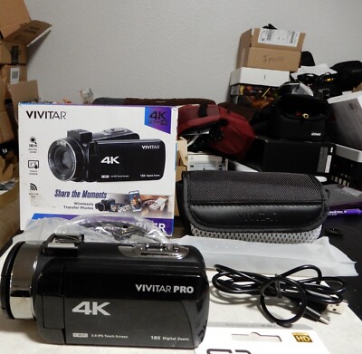 Vivitar 4K Ultra HD Open box new 2 batteries, remote, charger and 16GB ...
