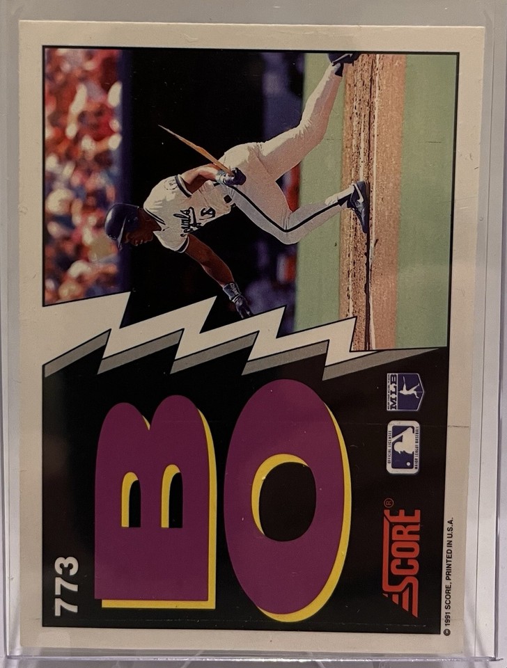 BO JACKSON KANSAS CITY ROYALS 1991 SCORE BASEBALL BO BREAKER CARD #773 ...