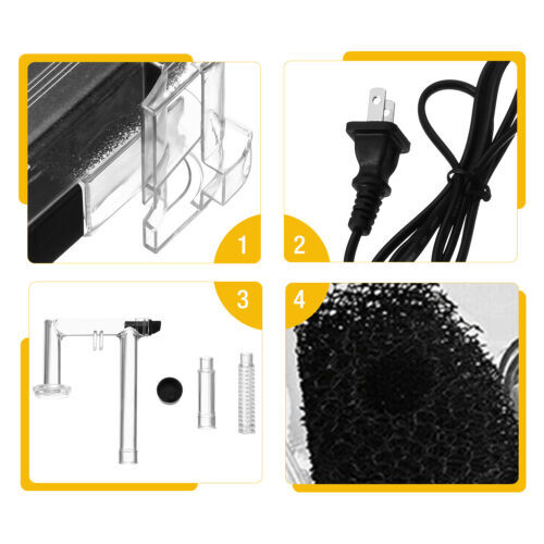 Aquarium Waterfall Filter Pump Fish Tank Hang External Oxygen Pump ...