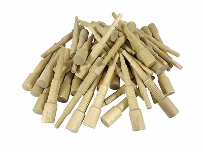 Miller Dowel Pack 100 Each 1x Stepped Birch Dowels for Stock up to 1 ...