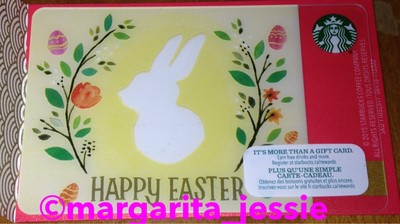 STARBUCKS GIFT CARD "HAPPY EASTER 2016" NEW NO VALUE EGG/BUNNY CANADA ...