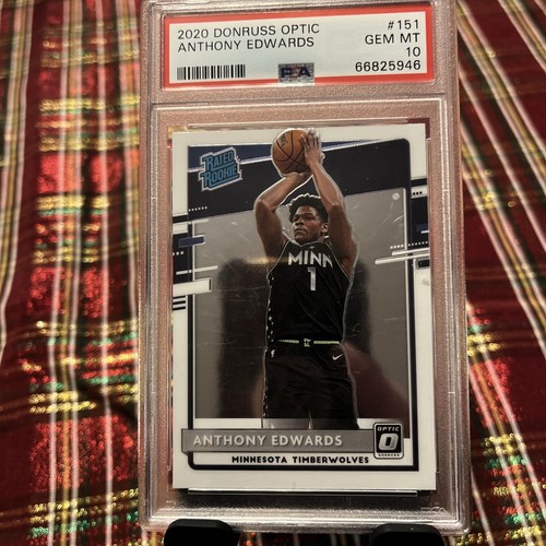 2020-21 Panini Donruss Optic Rated Rookie#151 Anthony Edwards (RC)PSA ...