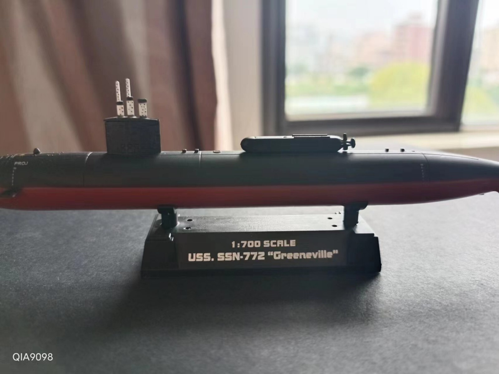 New 1:700 Scale USS.SSN-772 "Greene Ville" Submarine Assembled Plastic ...
