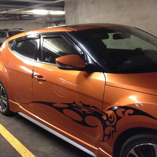 Smoke Side Window Vent Visors Rain Guards for HYUNDAI Veloster Turbo 11 ...