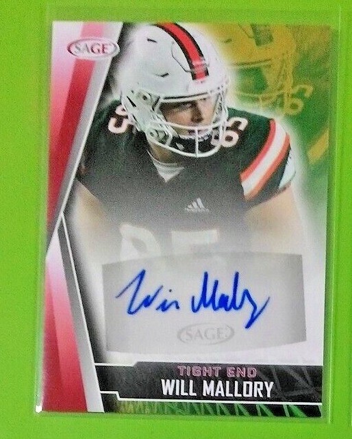 2021 PRO SET 2022 SAGE VARIATION LISTING COLLEGE NCAA FOOTBALL AUTO ...