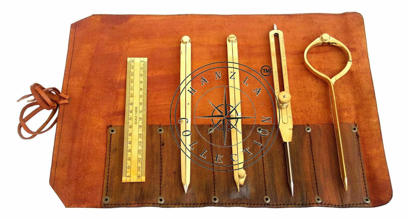 Set of 5 Brass Drafting Tool 9" Marine Navigational Proportional ...