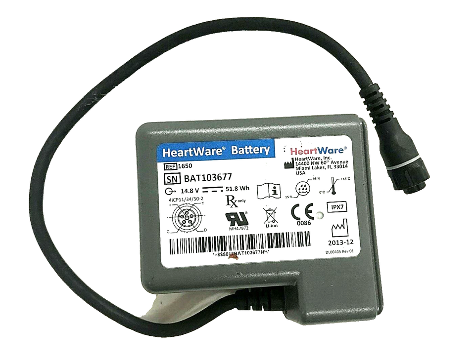 HeartWare Battery 14.4V POWERS ON BAT103677 REF 1650 | eBay